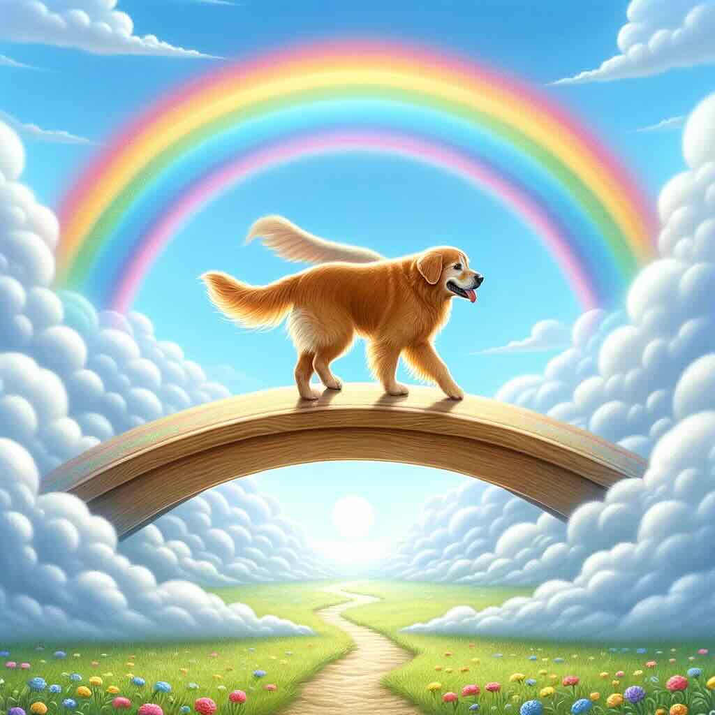 The Rainbow Bridge Poem: A Comforting Embrace for Grieving Dog Owners · Compose